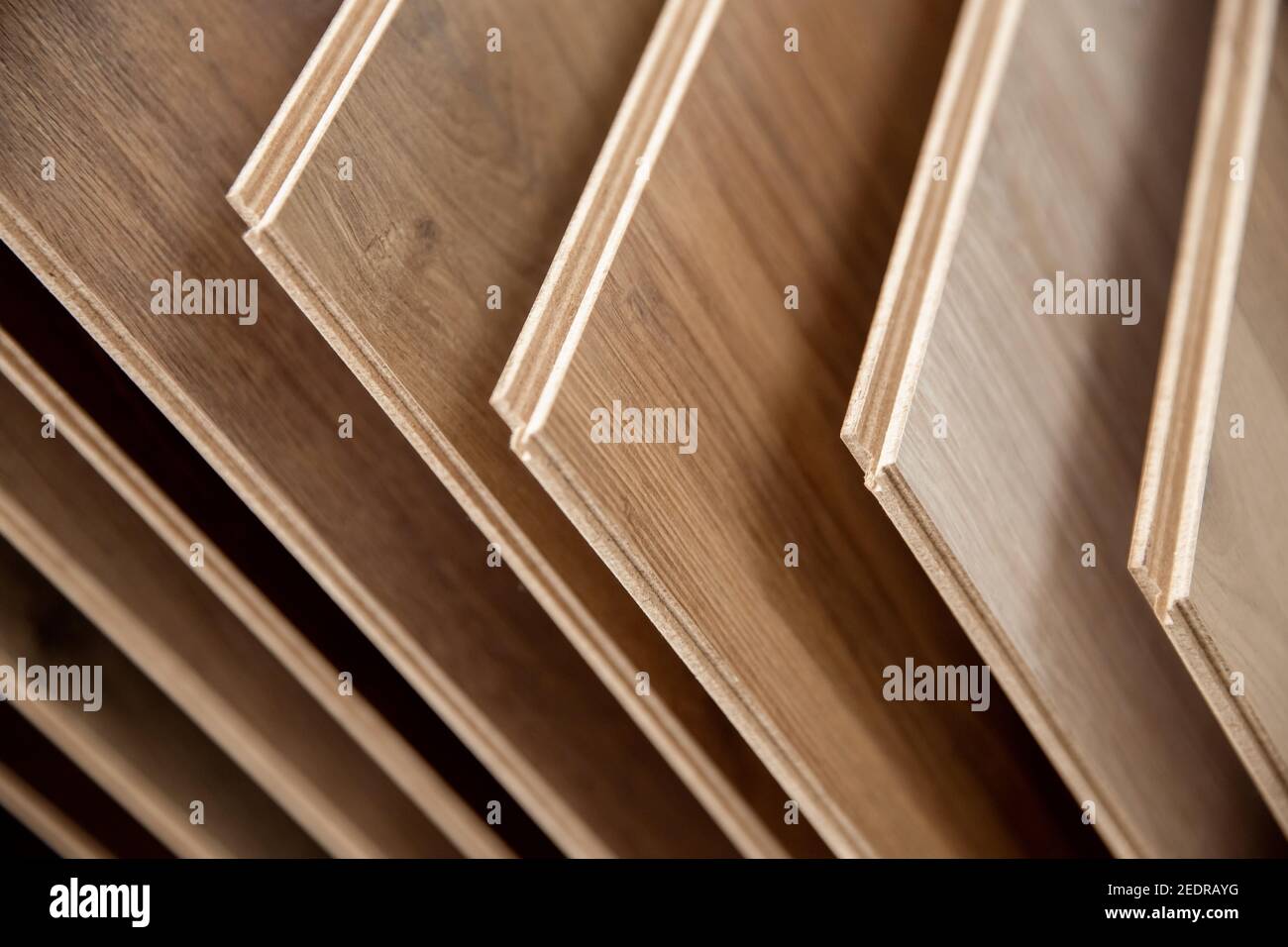 Closeup laminate and parquet wood chipboard, architecture and ...