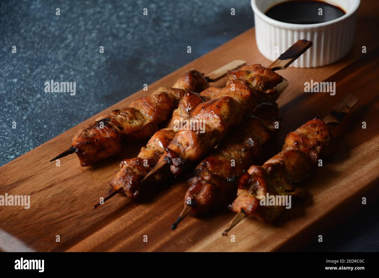 Grilled chicken "Yakitori",Yakitori are grilled chicken skewers ...