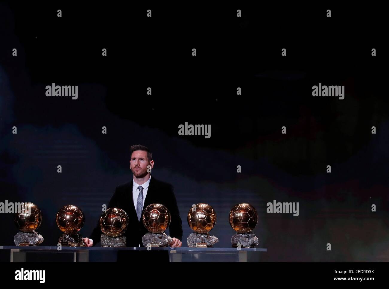 Lionel messi ballon d'or trophies hi-res stock photography and images ...