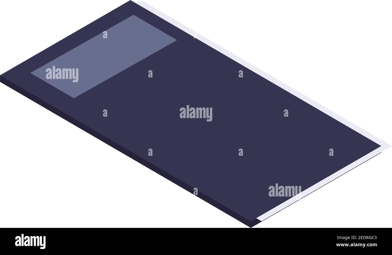 notebook cover page supply icon isometric style vector illustration ...