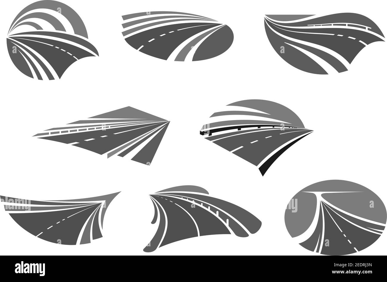 Receding road Black and White Stock Photos & Images - Alamy