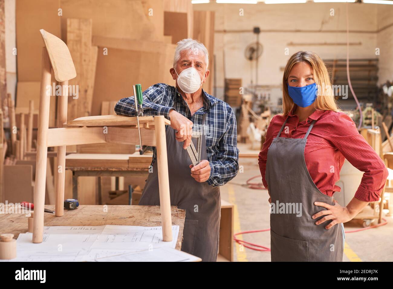 Master craftsman mask covid hi-res stock photography and images - Alamy