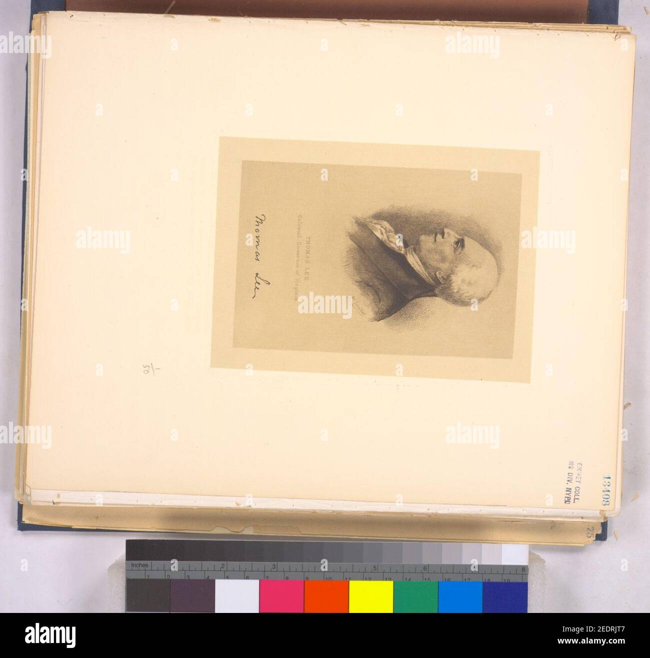 Thomas Lee, Colonial Governor of Virginia Stock Photo - Alamy