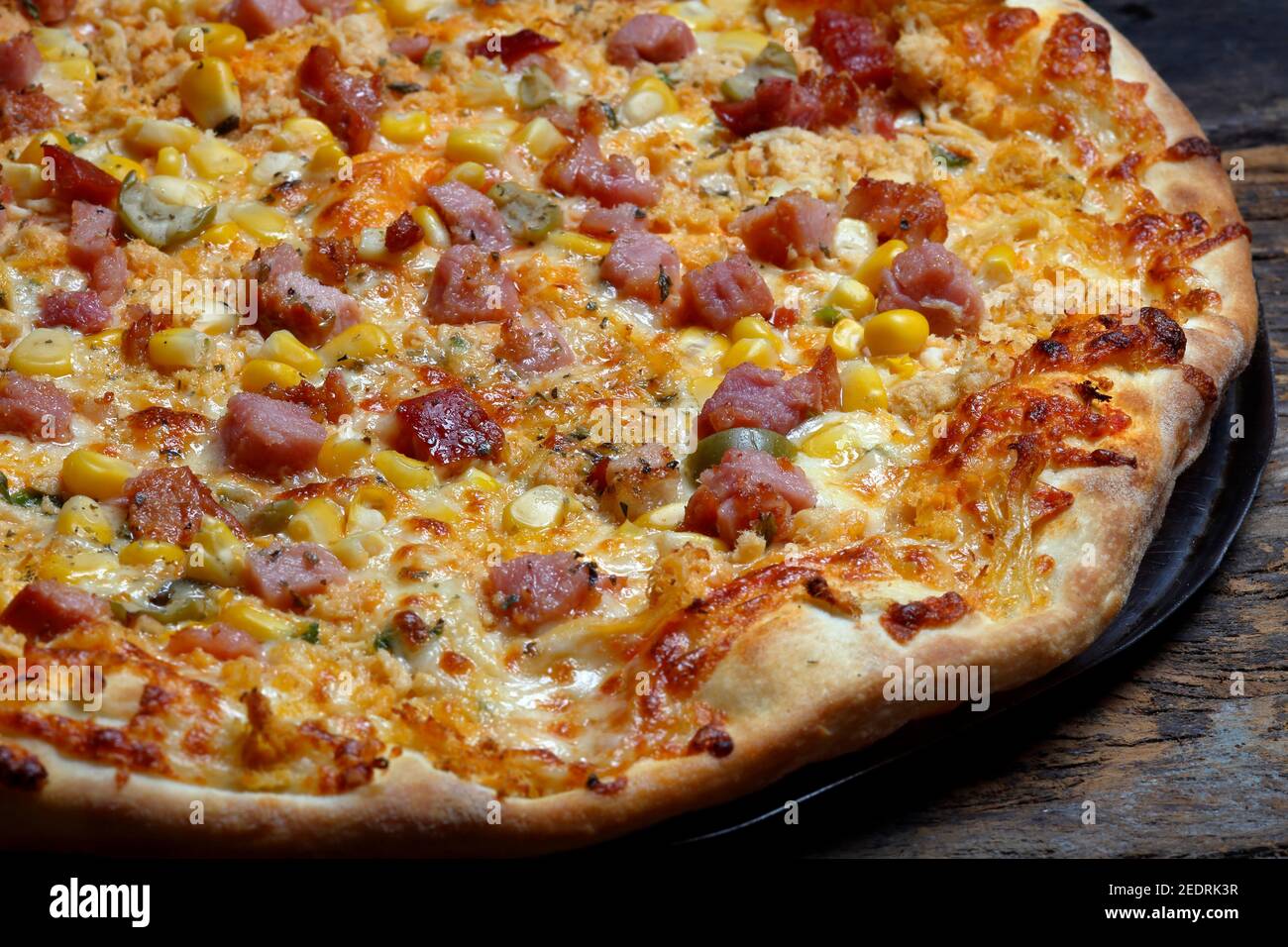 Delicious roast pizza Stock Photo - Alamy