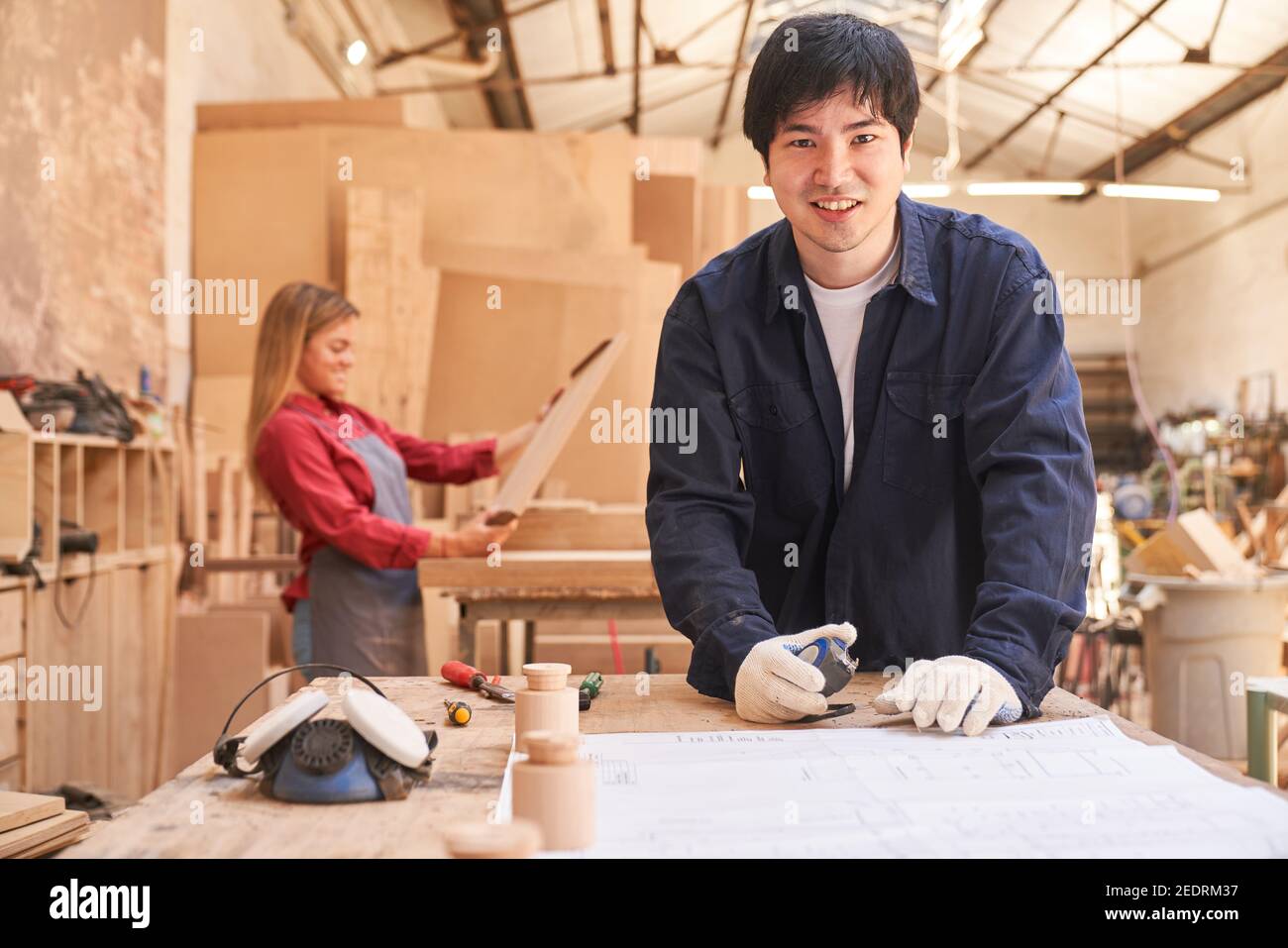 Young architectural apprentice hi-res stock photography and images - Alamy
