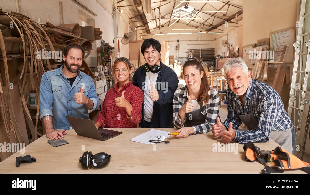 Carpentry team people plan hi-res stock photography and images - Alamy