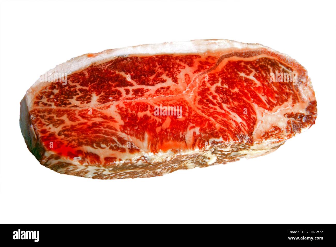 Raw beef striploin on Cut Out Stock Images & Pictures - Alamy