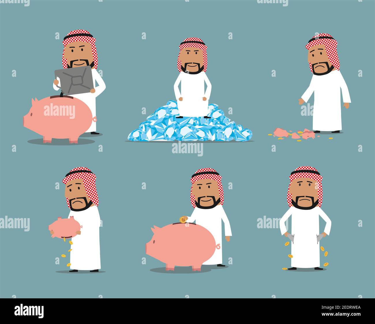 Arab man oil Stock Vector Images - Alamy