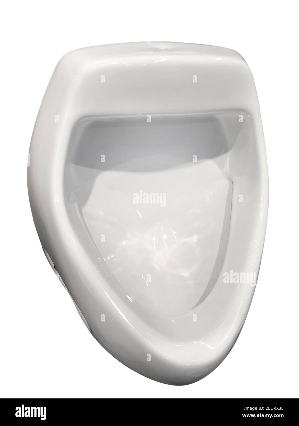 male urinal on white background Stock Photo - Alamy