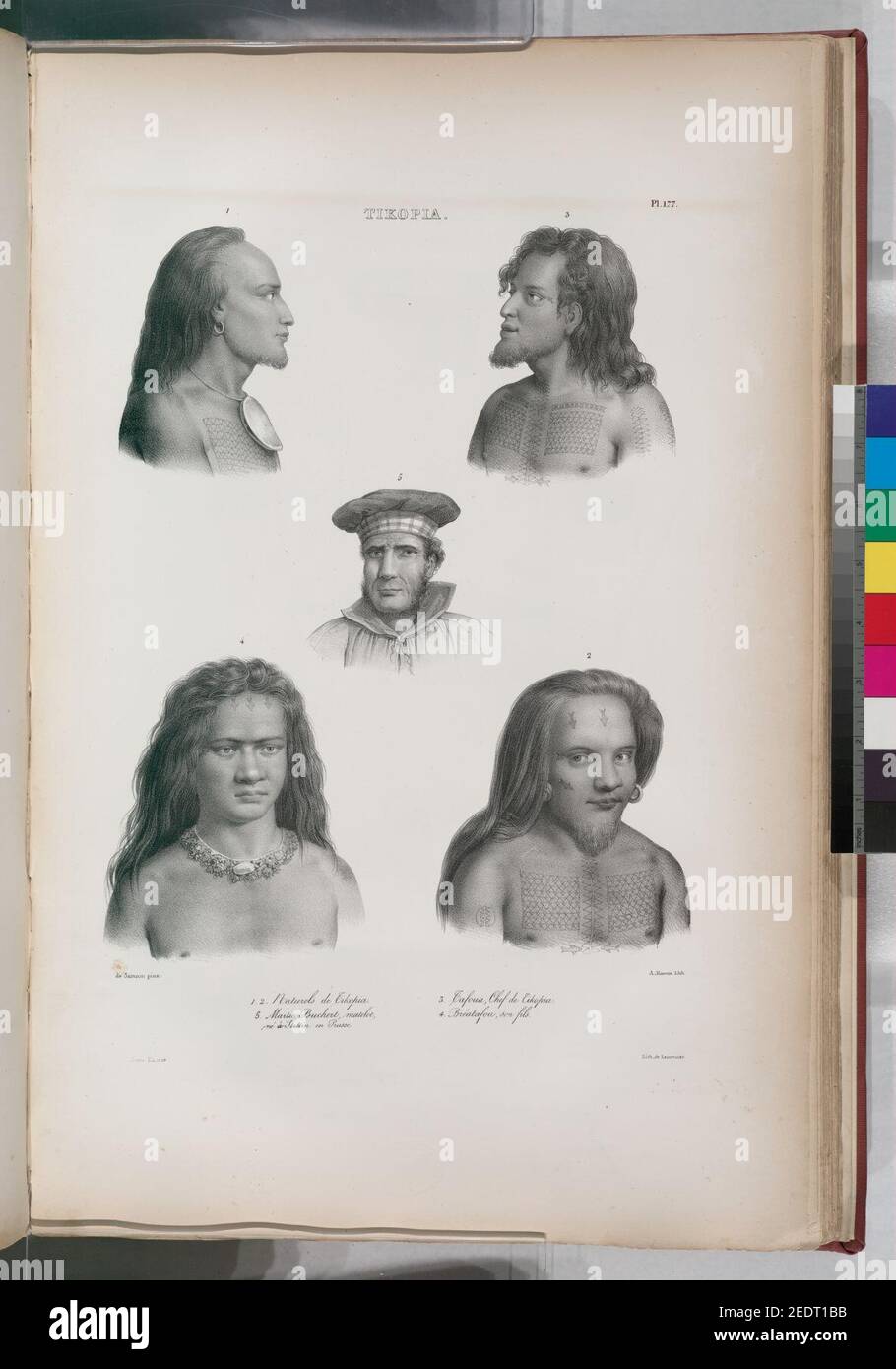 Tikopia.- 1. 2. Naturels de Tikopia; 3. Tafoua chef de Tikopia; 4 ...