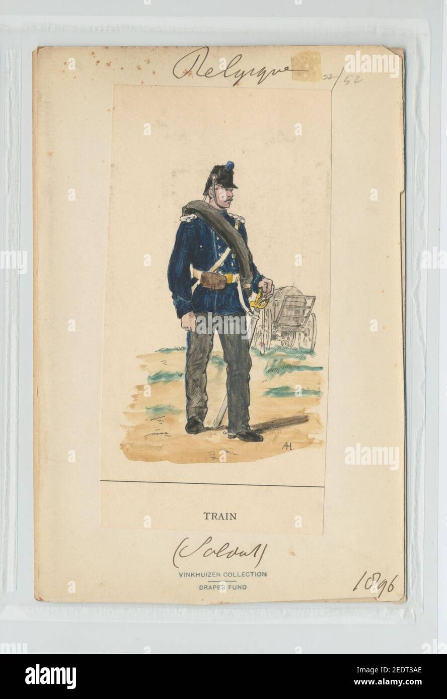 Train (Soldat). 1896 Stock Photo - Alamy