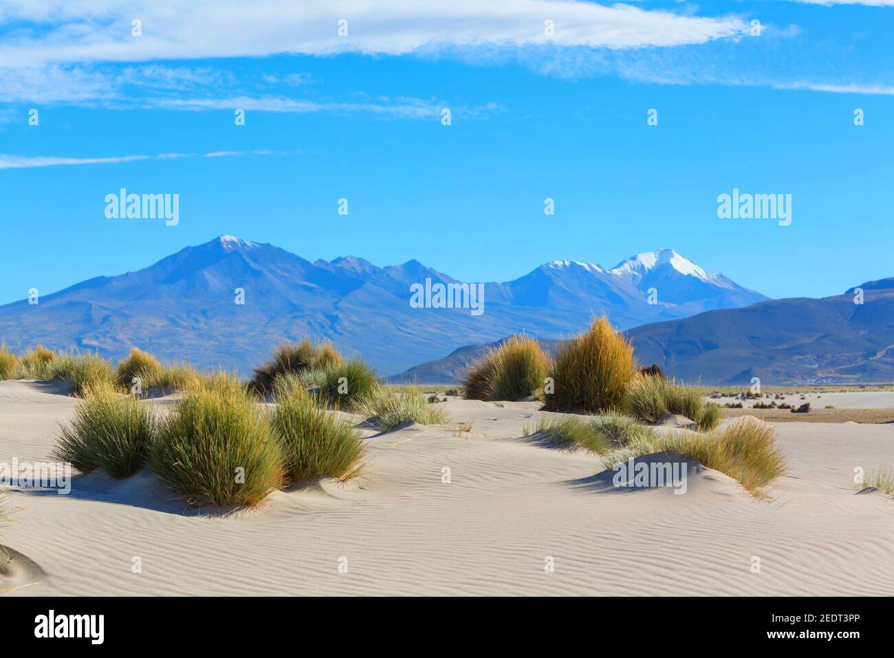 Beautiful natural landscapes in volcanic mountains, Andes region ...
