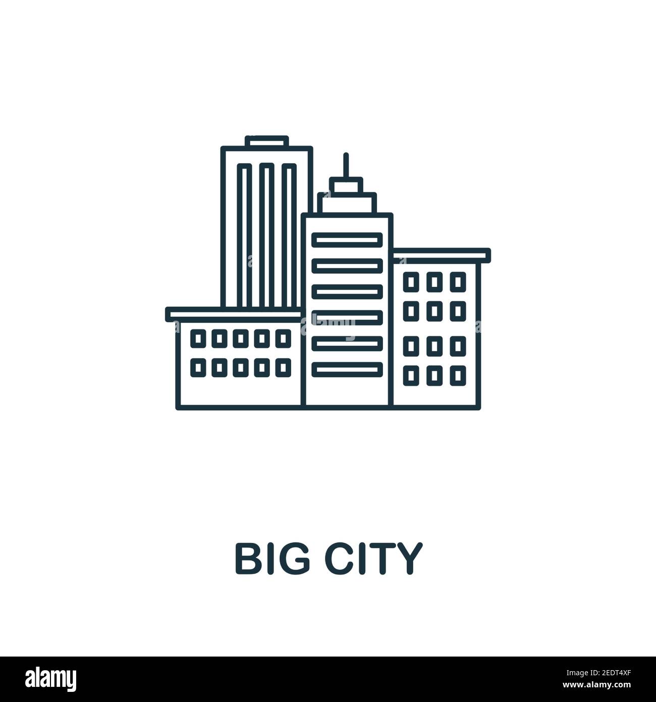 Big City icon. Simple element from global warming collection. Creative ...