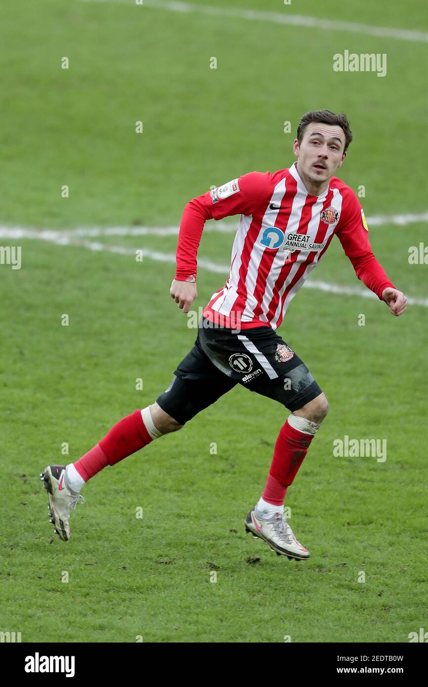 Sunderland's Josh Scowen in action during the Sky Bet League One match ...