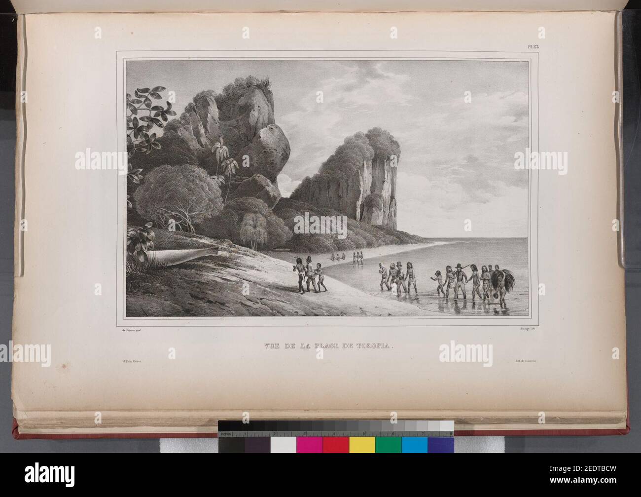 Vue de la plage de Tikopia Stock Photo - Alamy