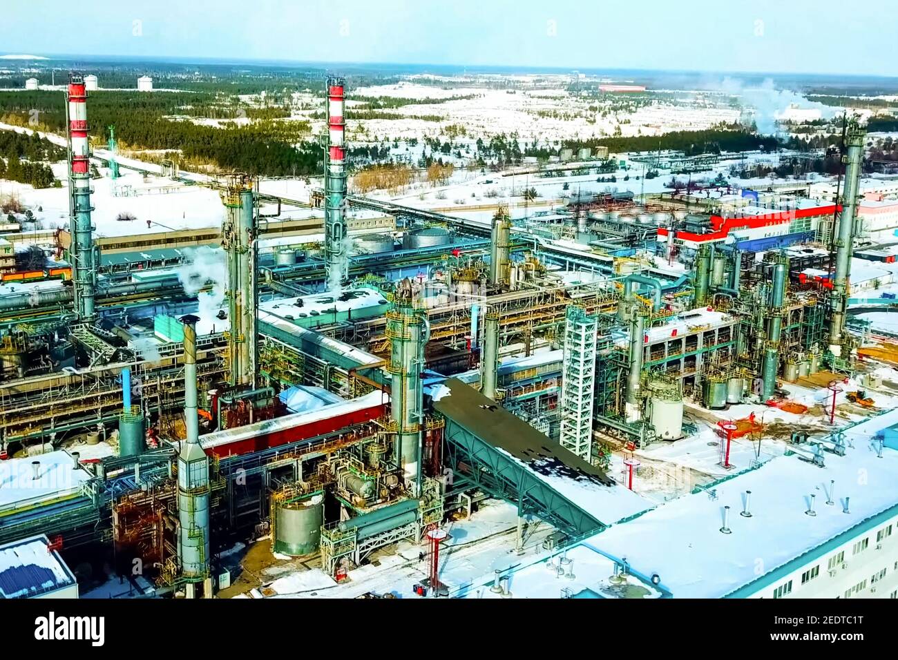 Siberia pipeline gas snow hi-res stock photography and images - Alamy