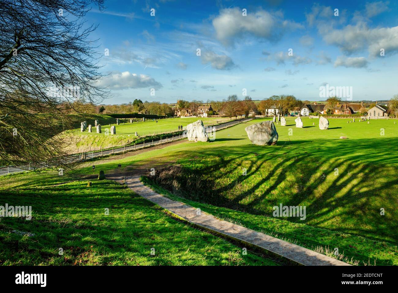 Standing stones at Avebury, neolithic henge stone circle Wiltshire, Uk ...