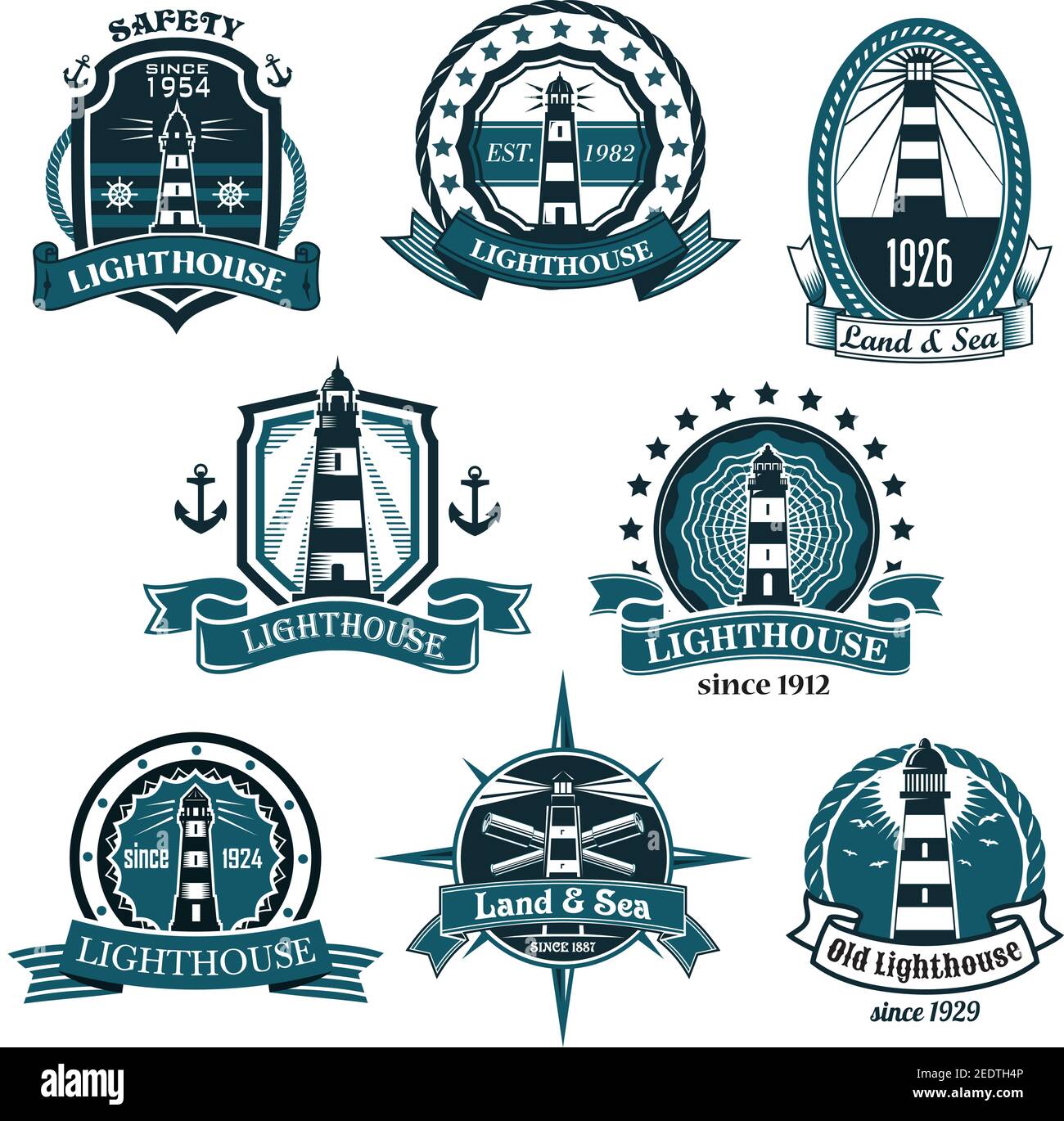 Compass shields Stock Vector Images - Alamy