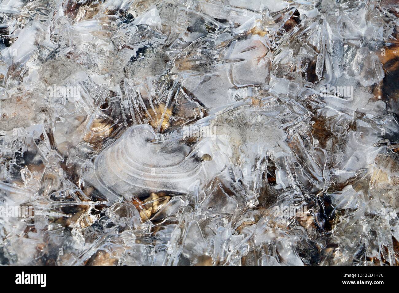 Macro ice crystal pattern hi-res stock photography and images - Alamy
