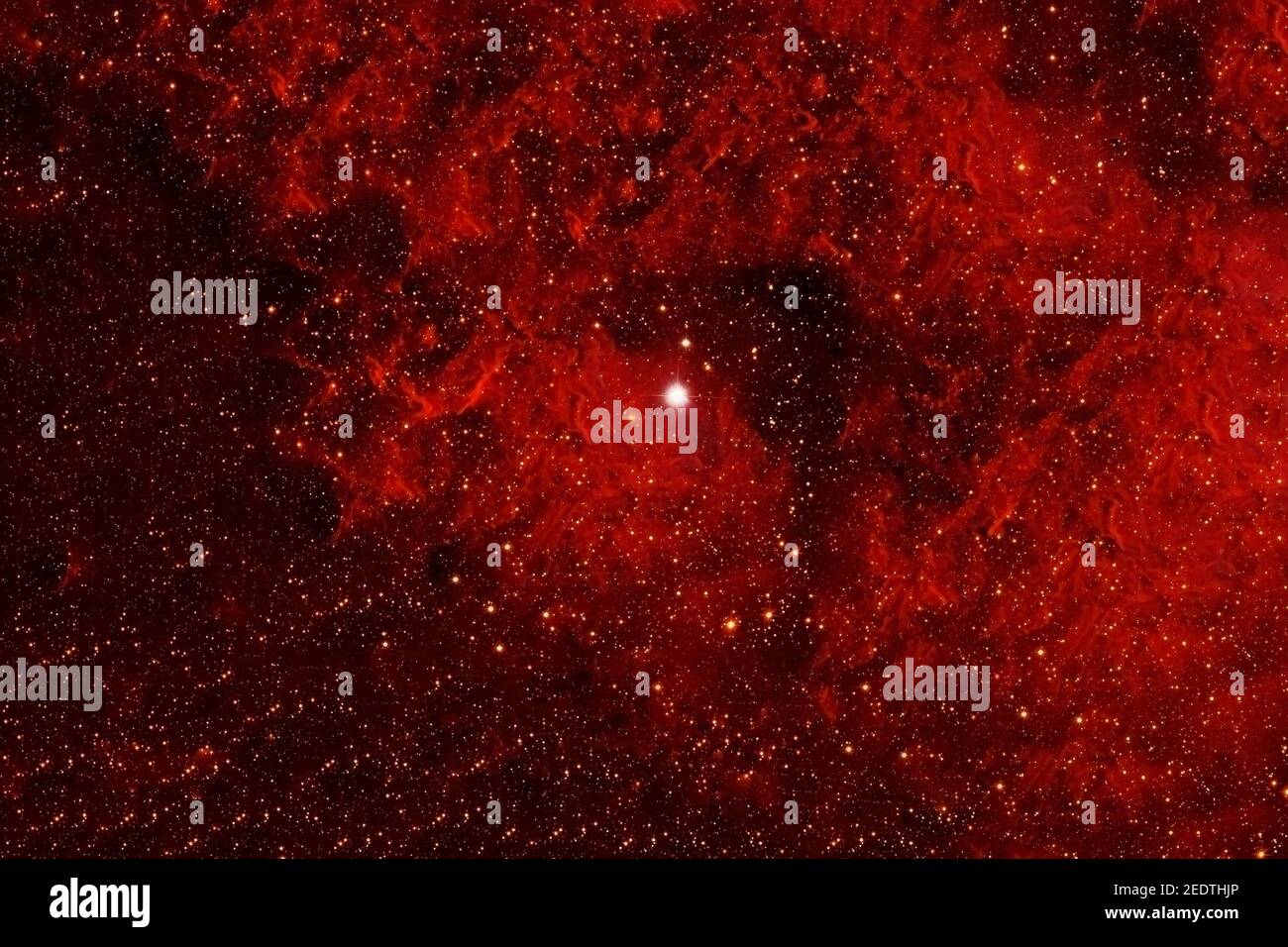 Space in red colors. Elements of this image were furnished by NASA ...