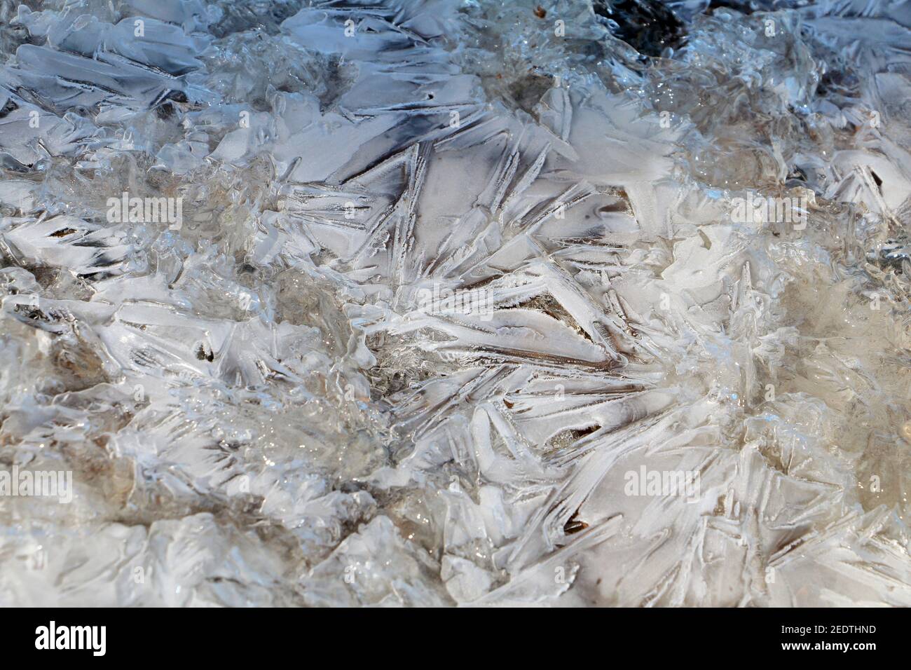 Macro ice crystal pattern hi-res stock photography and images - Alamy