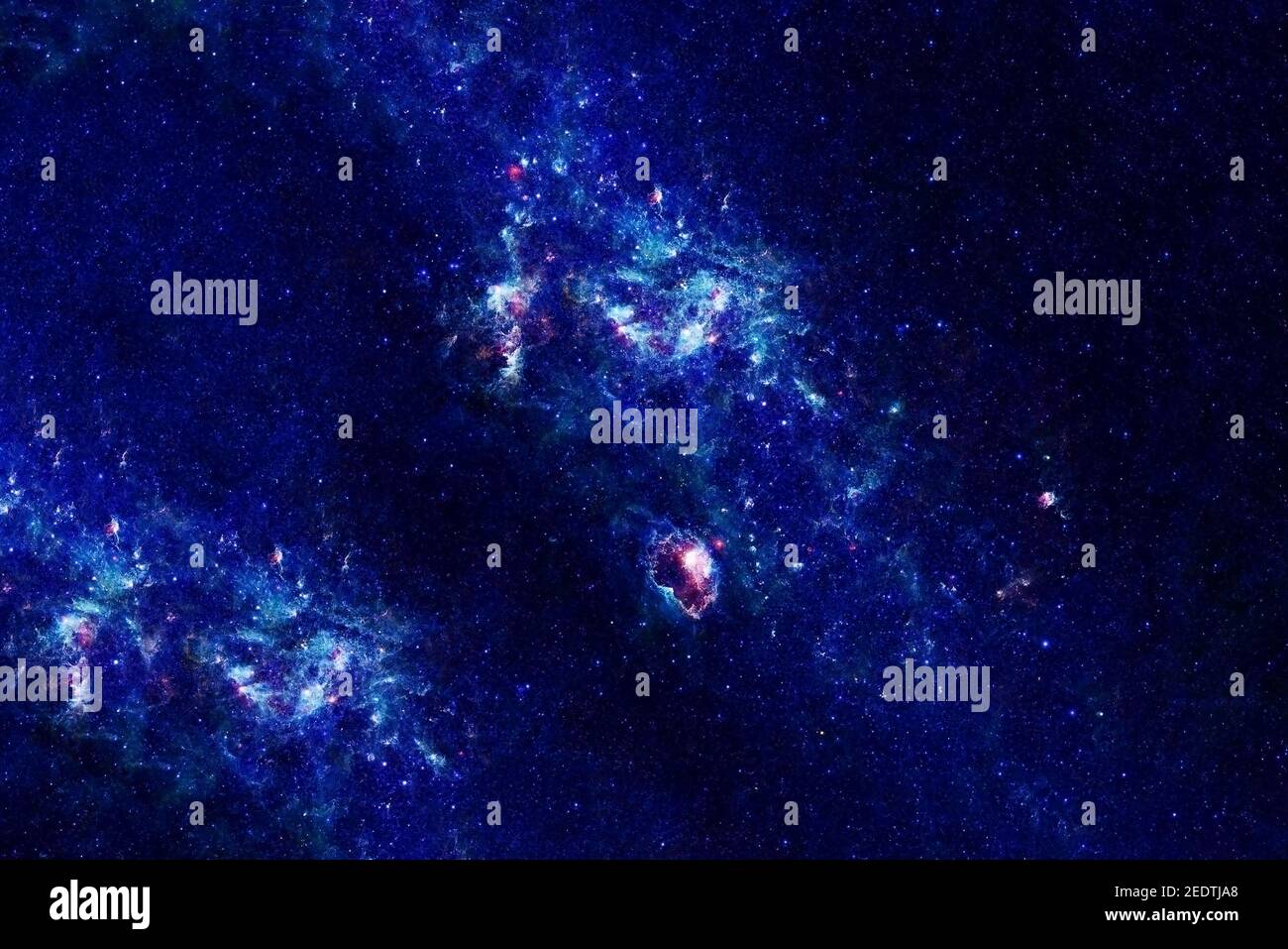 Blue space with stars. Elements of this image were furnished by NASA ...