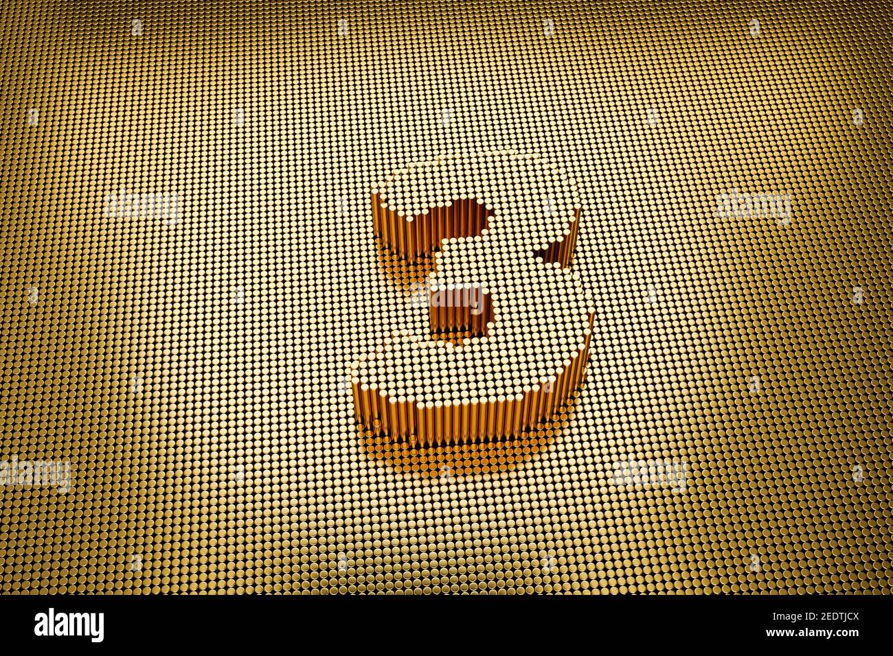 The number 3 in gold. Anniversary or birthday concept Stock Photo - Alamy