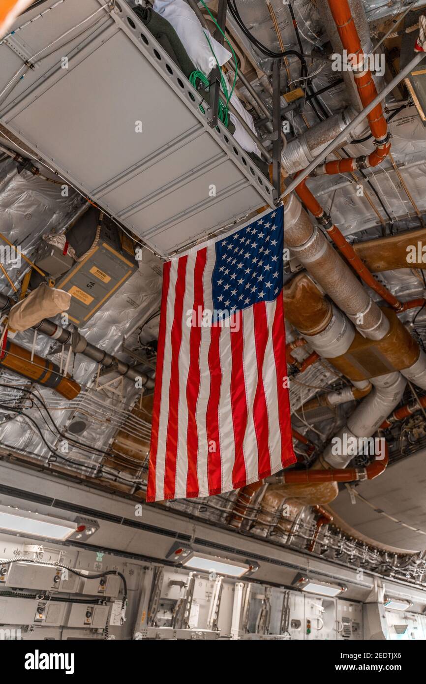 Flags hanging ceiling hi-res stock photography and images - Alamy
