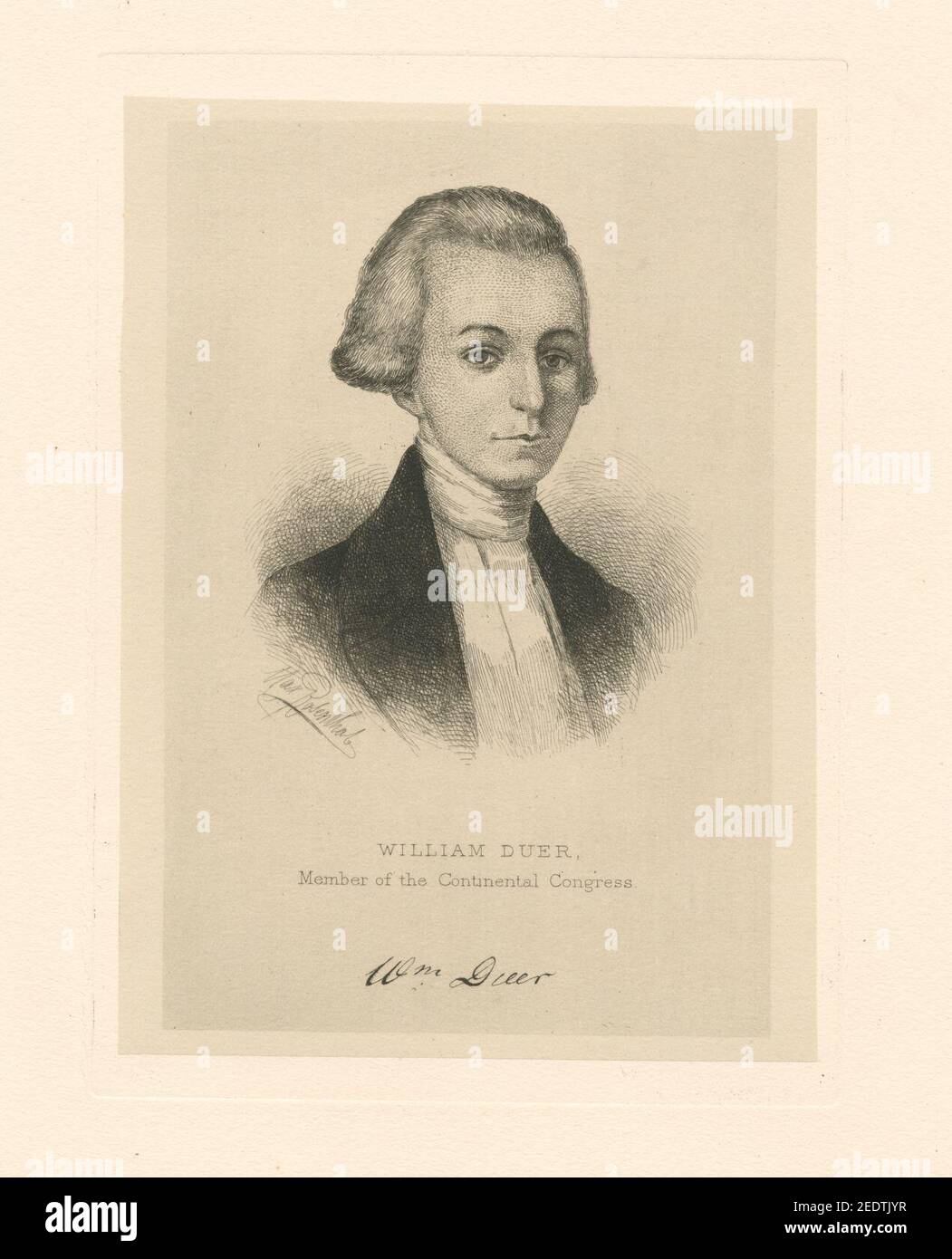 William Duer, Member of the Continental Congress Stock Photo - Alamy