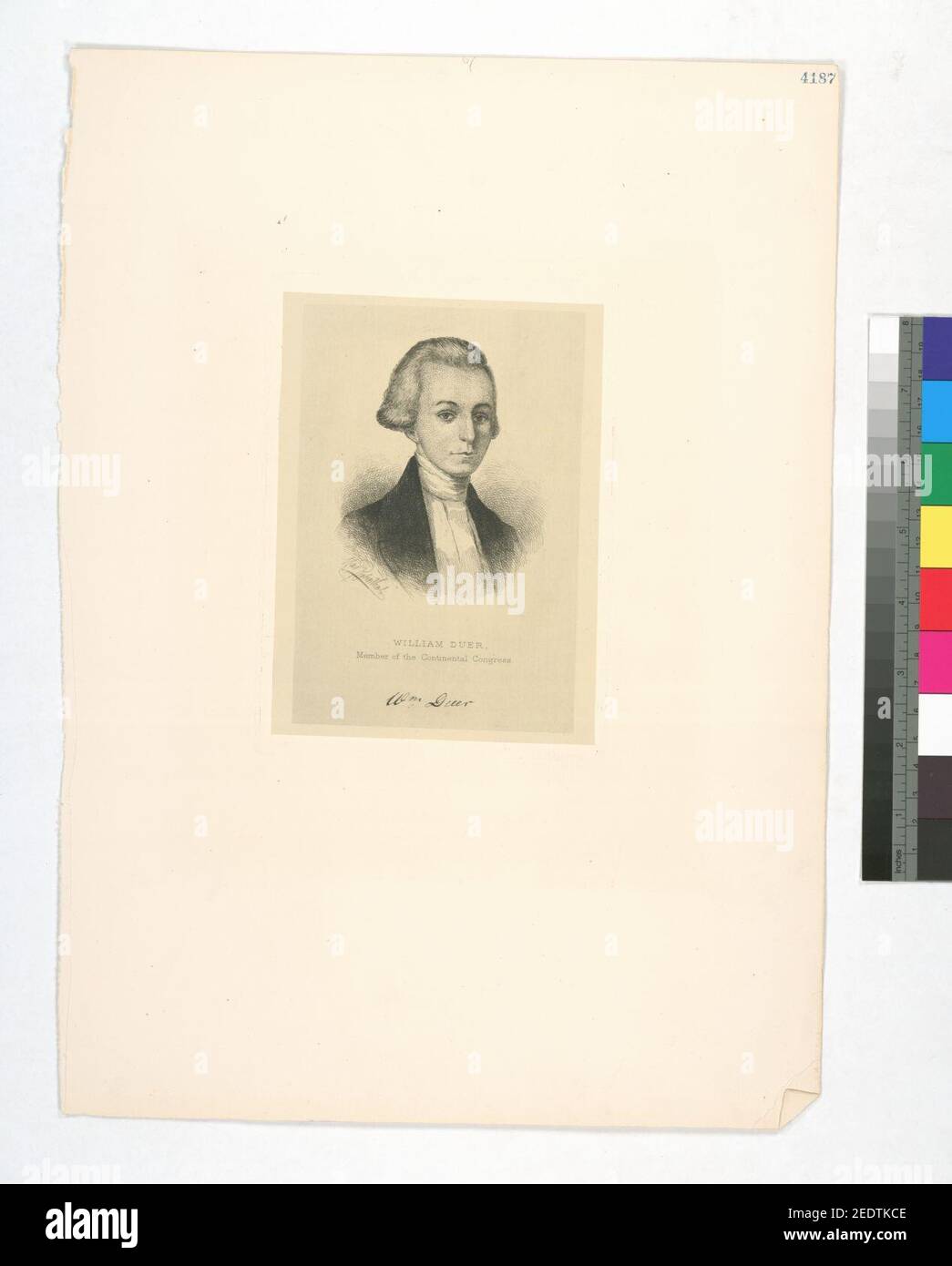 William Duer, member of the Continental Congress Stock Photo - Alamy