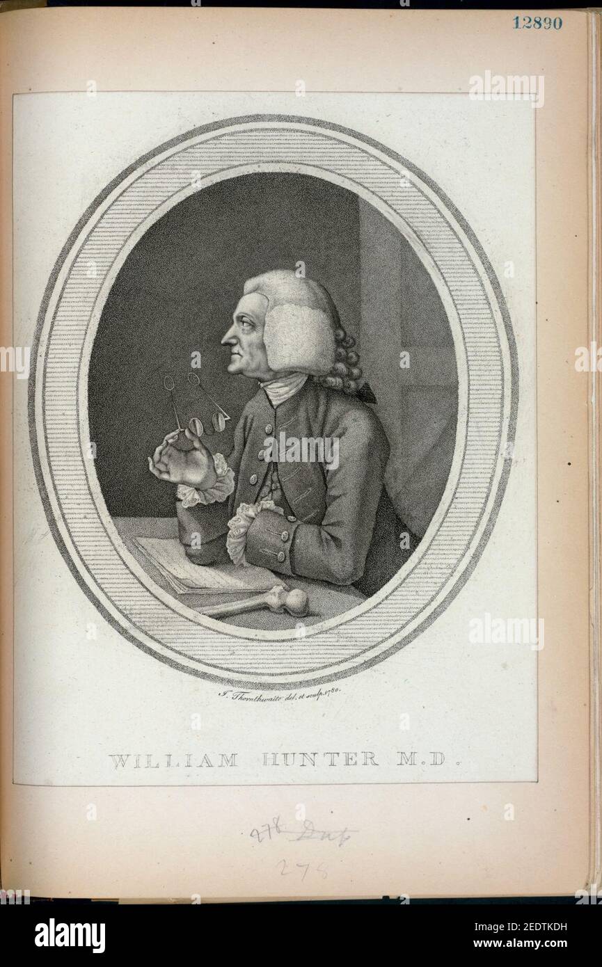William Hunter, M.D Stock Photo - Alamy