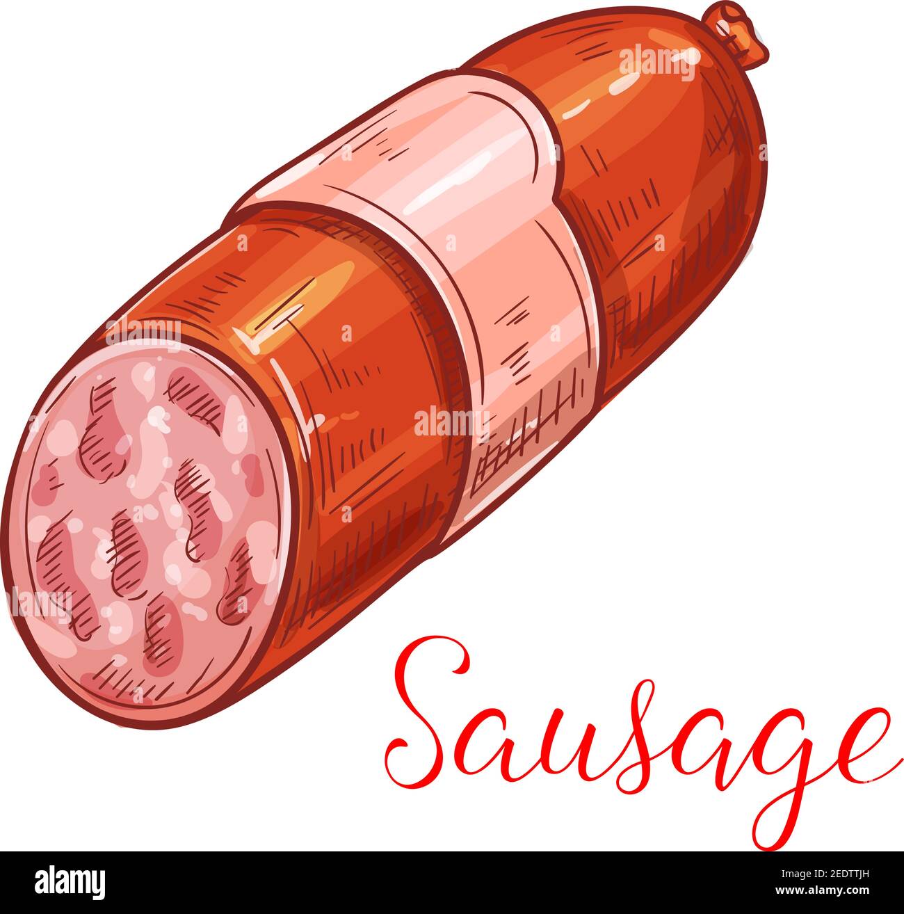 Lyon saucisson Stock Vector Images - Alamy