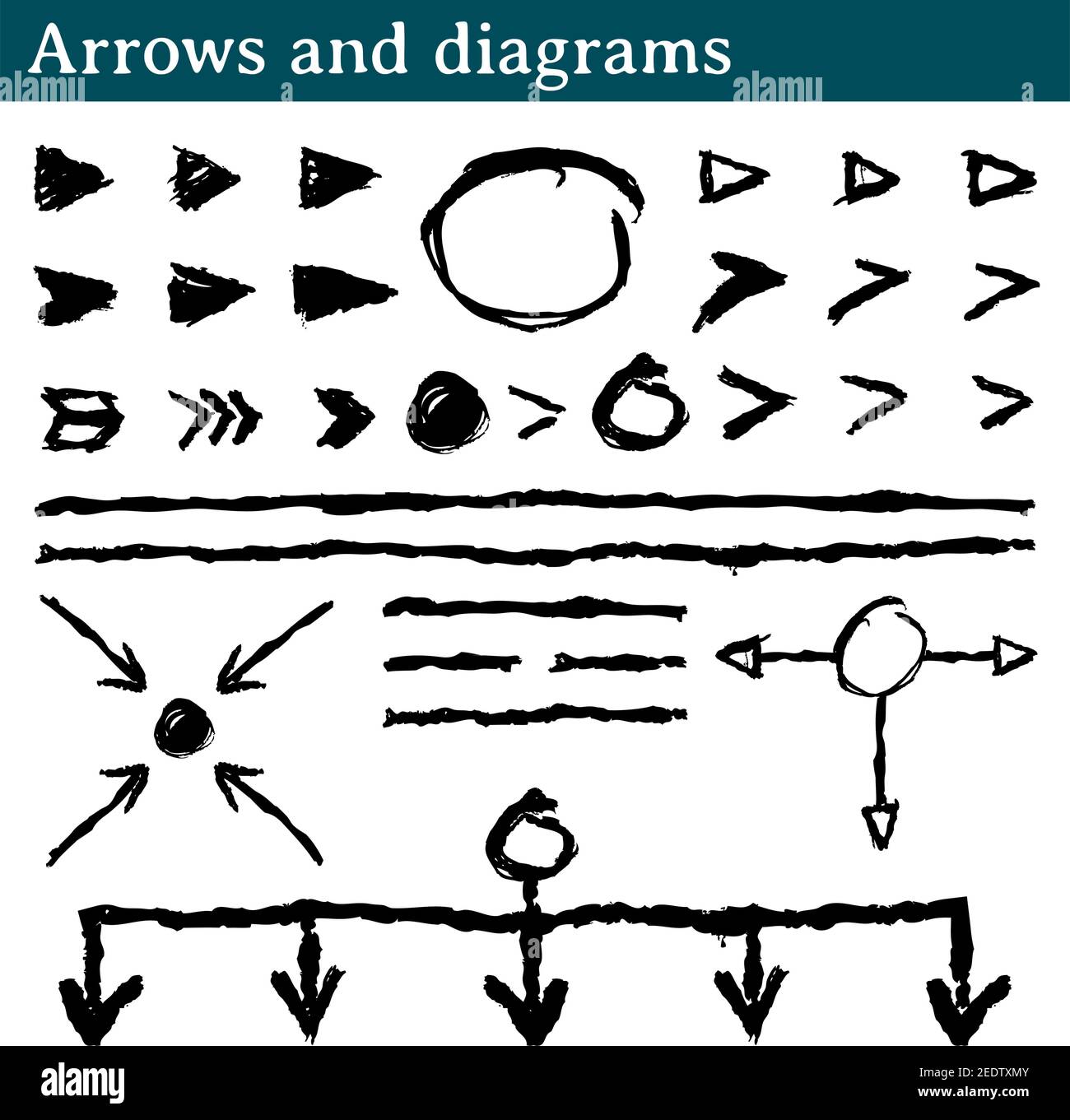 Set of elements to create diagrams, charts, graphs ... It includes 6 ...