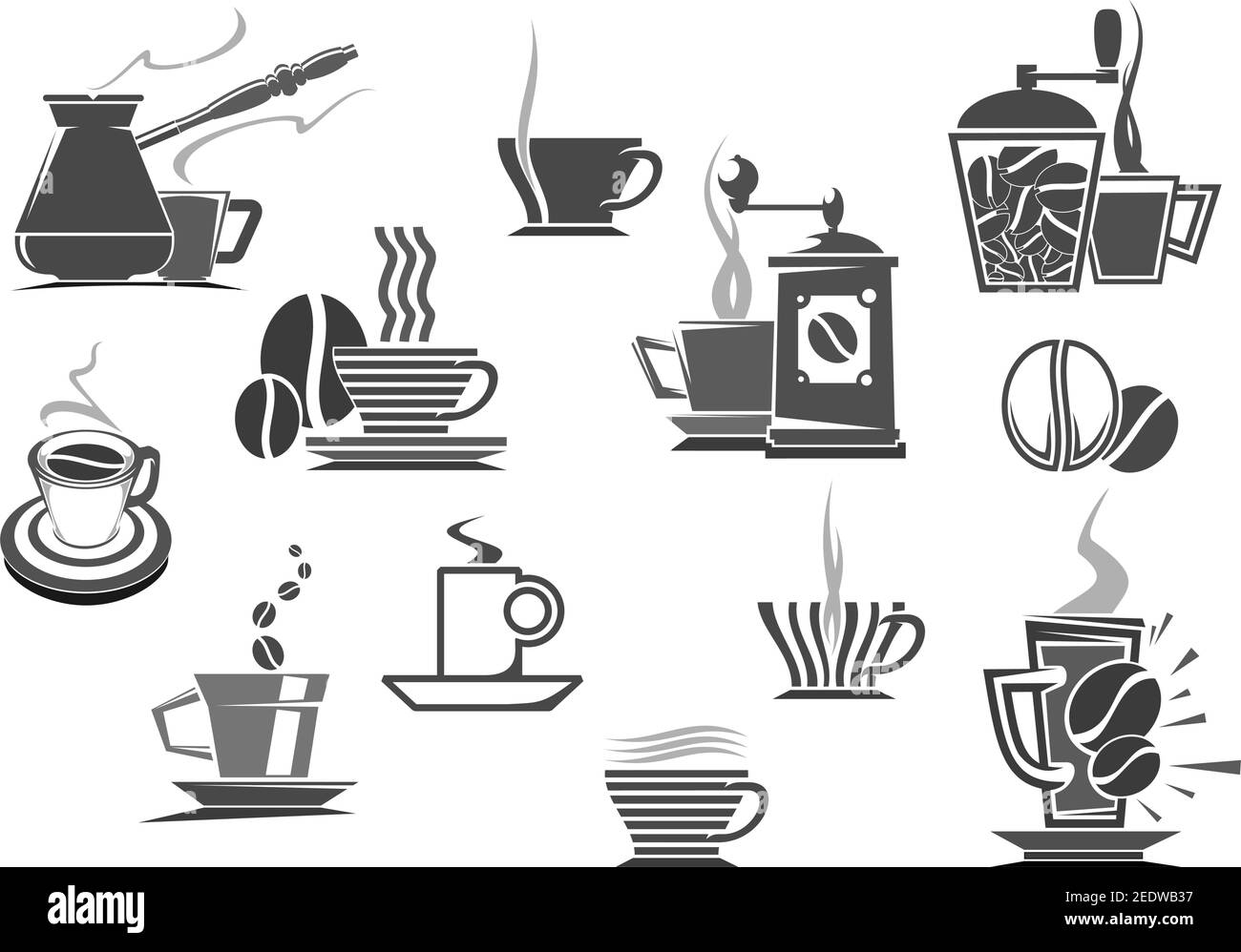 Coffee grinder grinders Stock Vector Images - Alamy