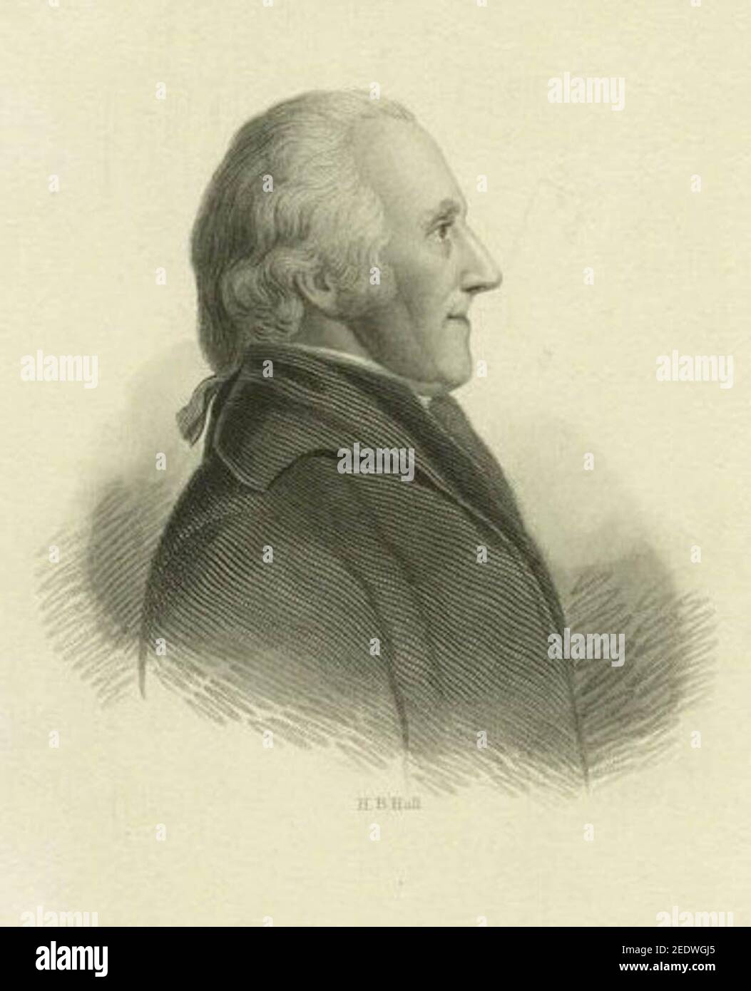 Engraving depicting American Revolutionary War general James Clinton ...