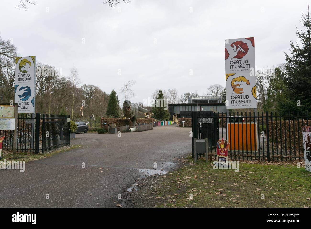 BOXTEL, THE NETHERLANDS - MARCH 09, 2019: Entrance to the Oertijdmuseum ...