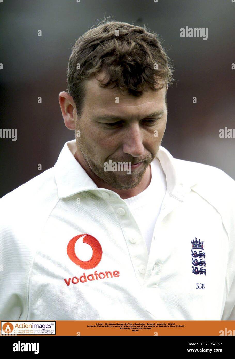 Englands michael atherton walks hi-res stock photography and images - Alamy