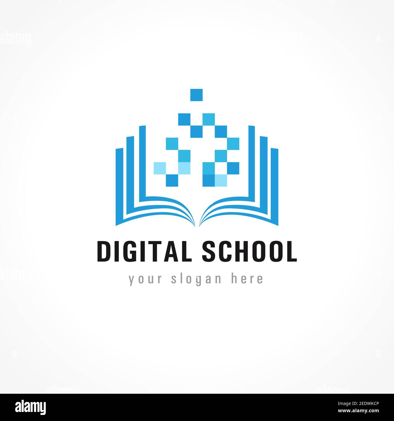 Digital school logo design Stock Vector Images - Alamy