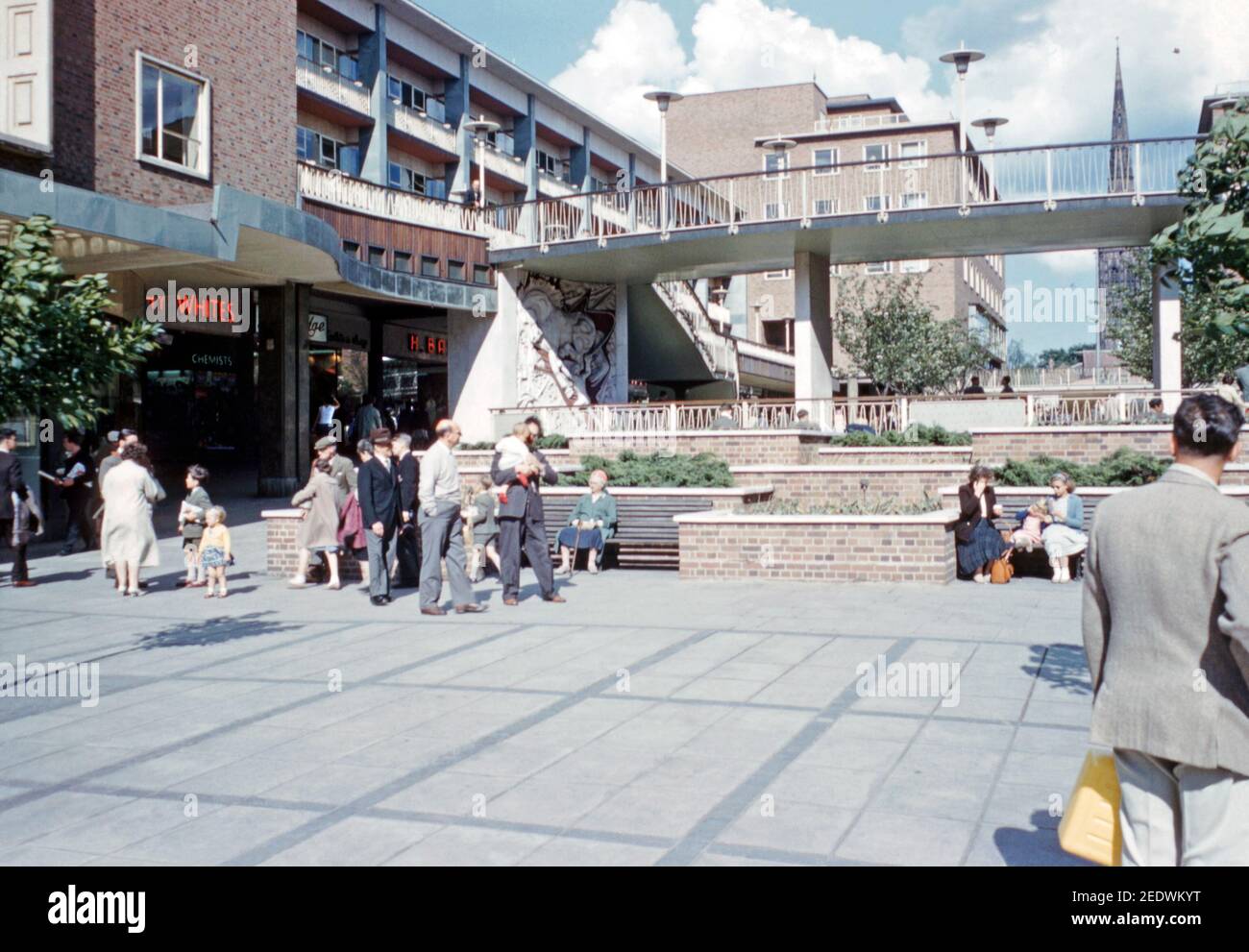 A view of the Upper Precinct, Coventry, Warwickshire, England, UK c ...