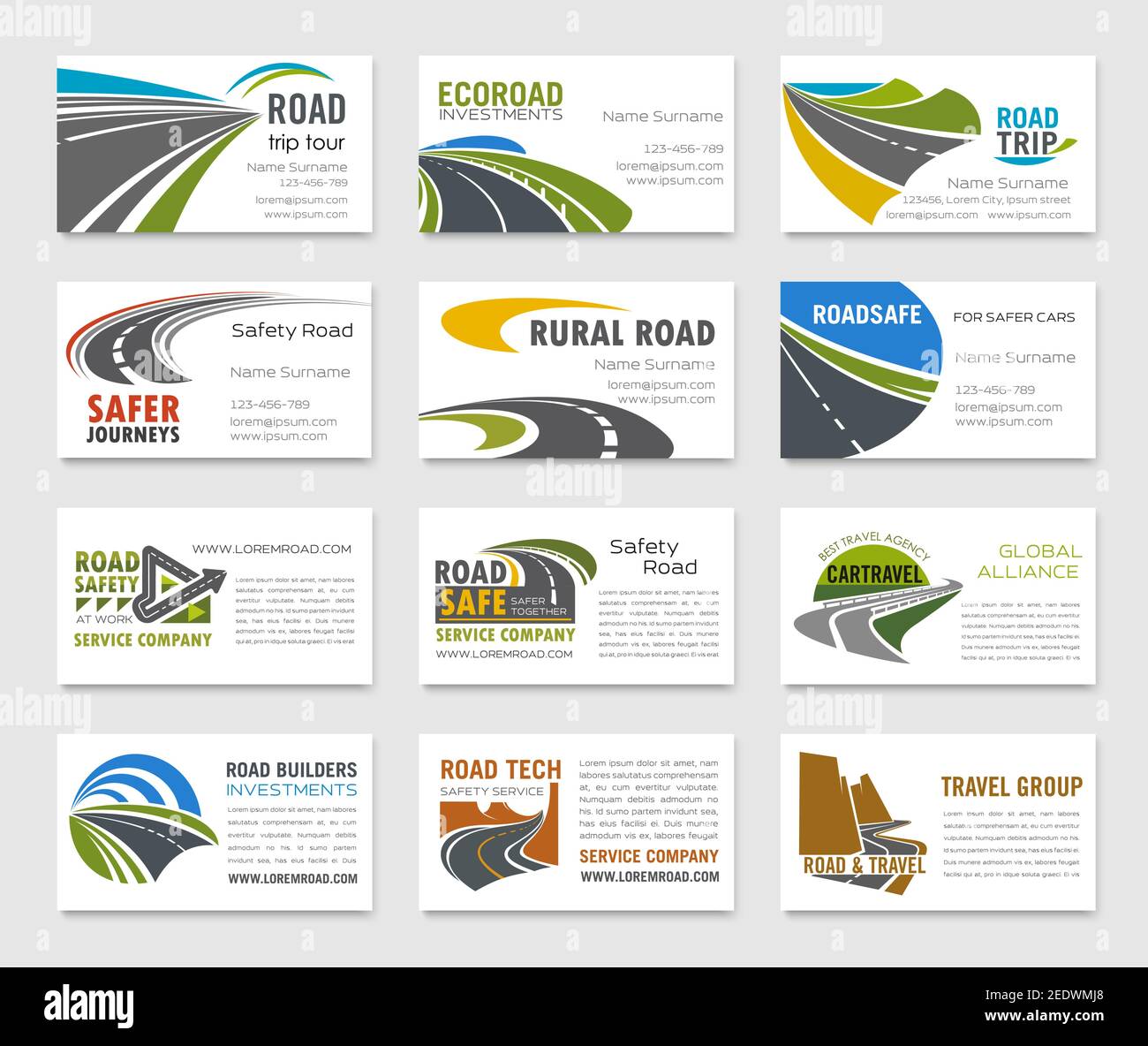 Tour Travels Visiting Card Sample