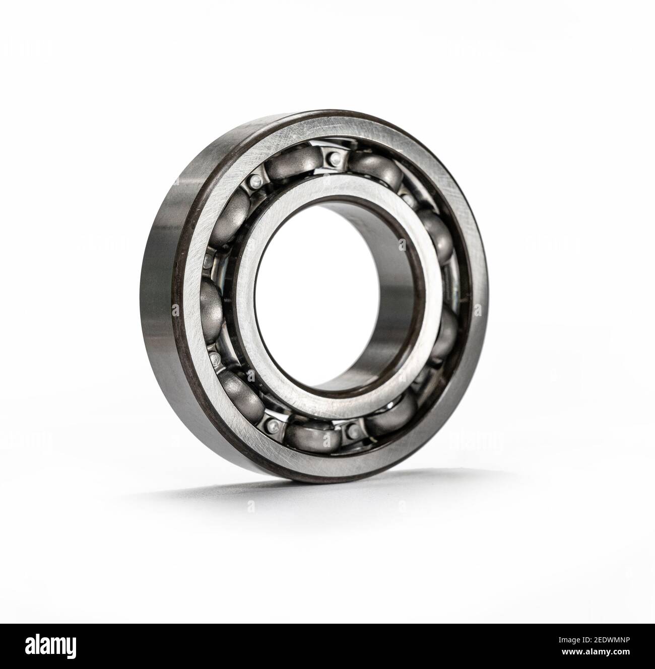 A clean new metal ball bearing against a white background Stock Photo ...