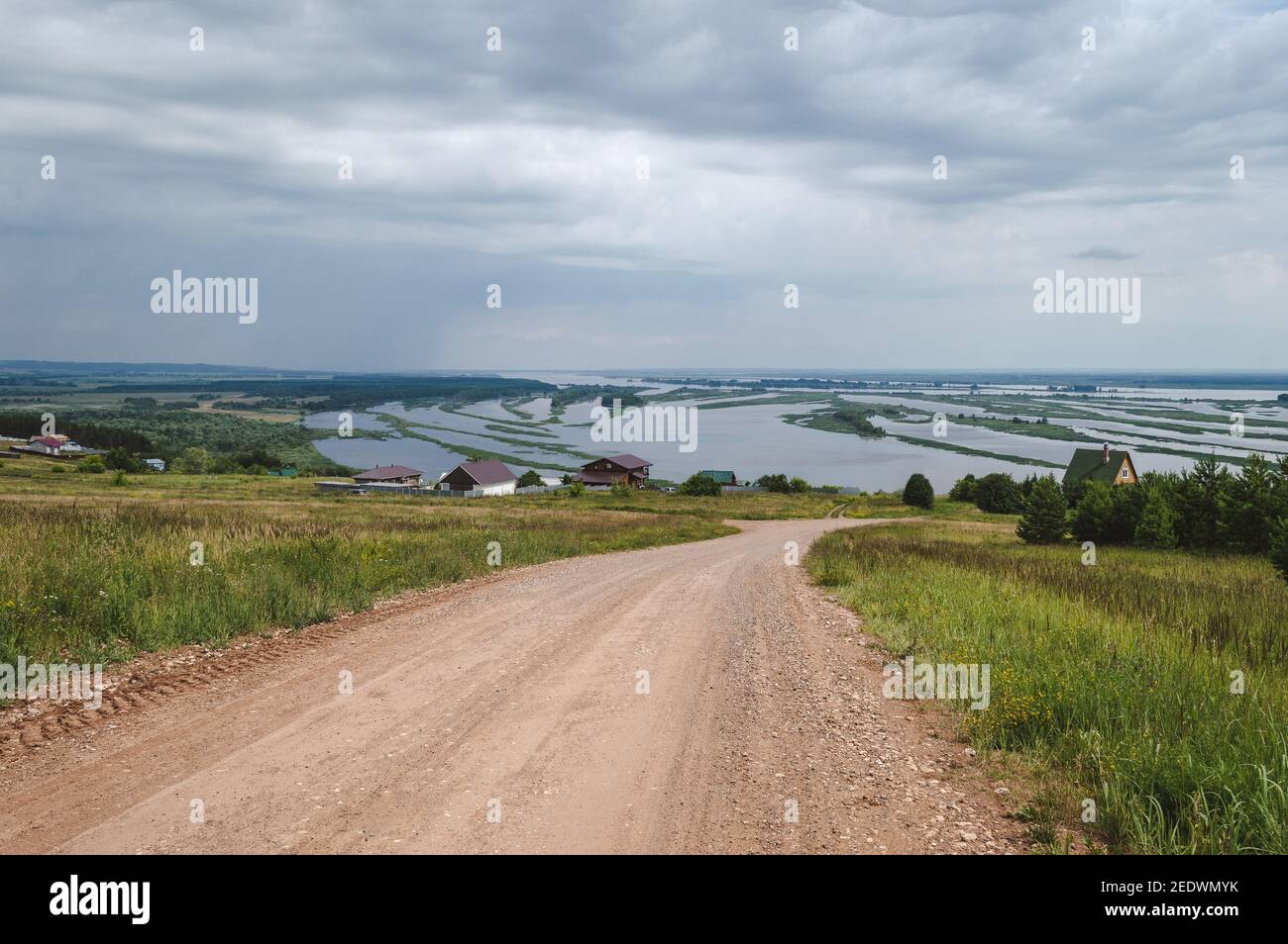 Rural thunderstorm scene dirt road hi-res stock photography and images ...