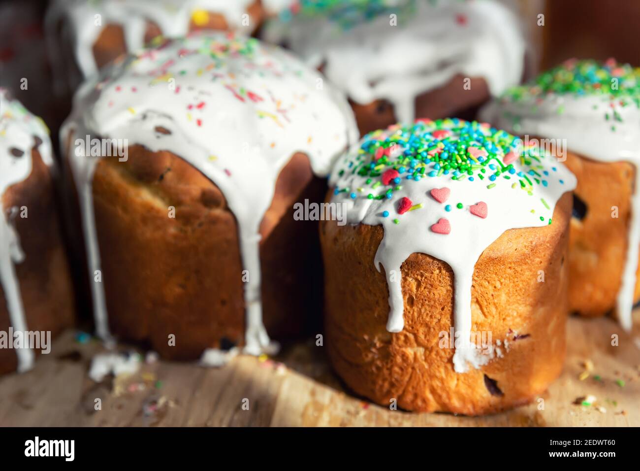 Many Traditional eastern europe Russian and ukrainian Easter cake ...