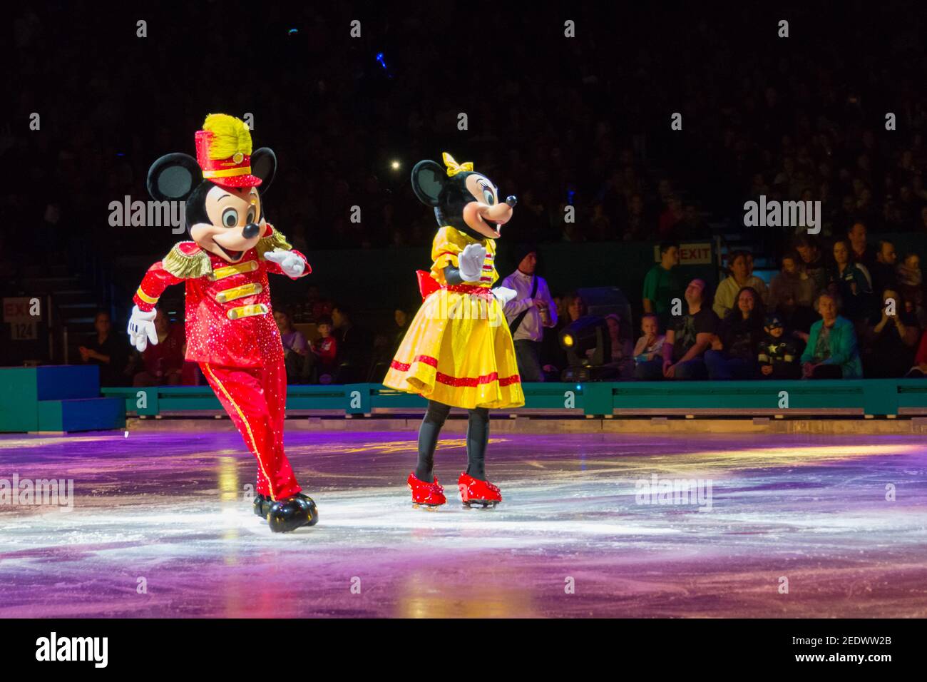 Disney On Ice, Toronto, Canada - March 19, 2016. The 100th Anniversary ...