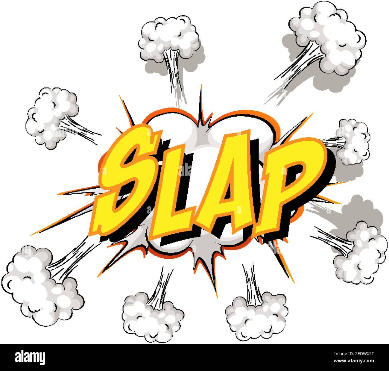 Comic speech bubble with slap text illustration Stock Vector Image ...