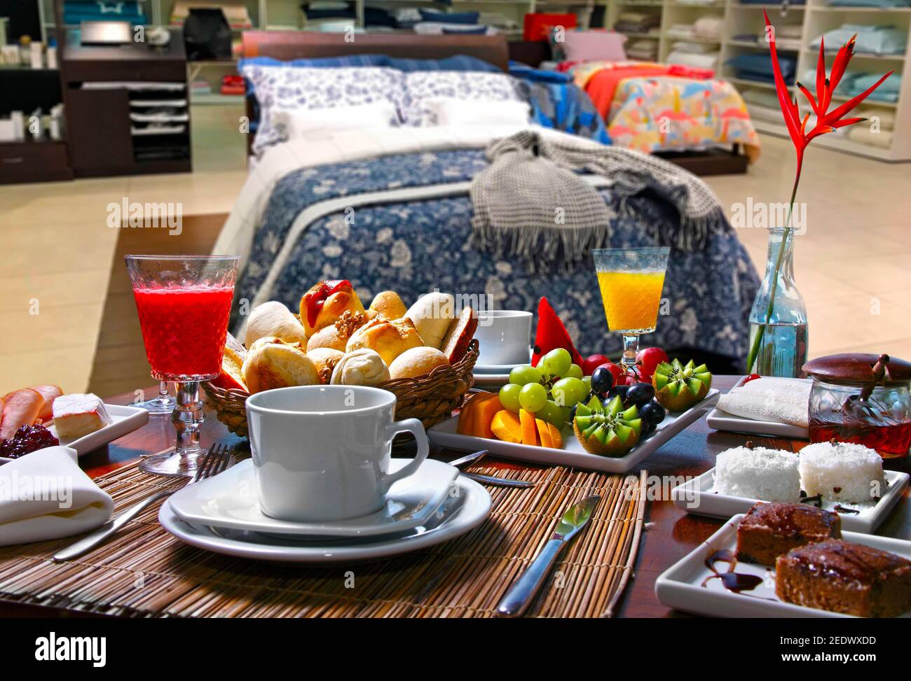 Breakfast at the hotel Stock Photo - Alamy