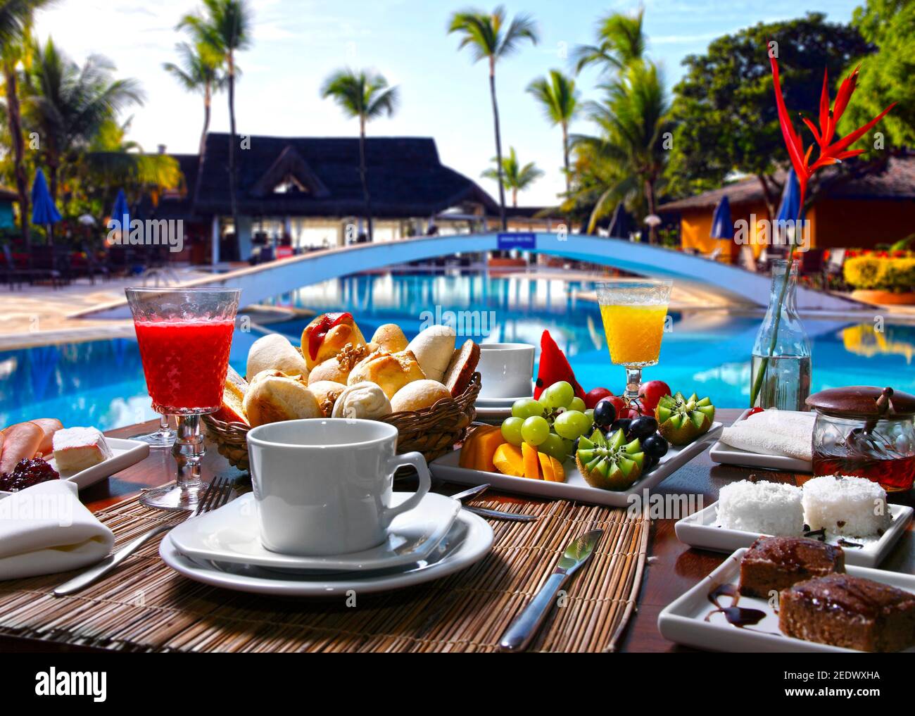 Breakfast at the hotel Stock Photo - Alamy