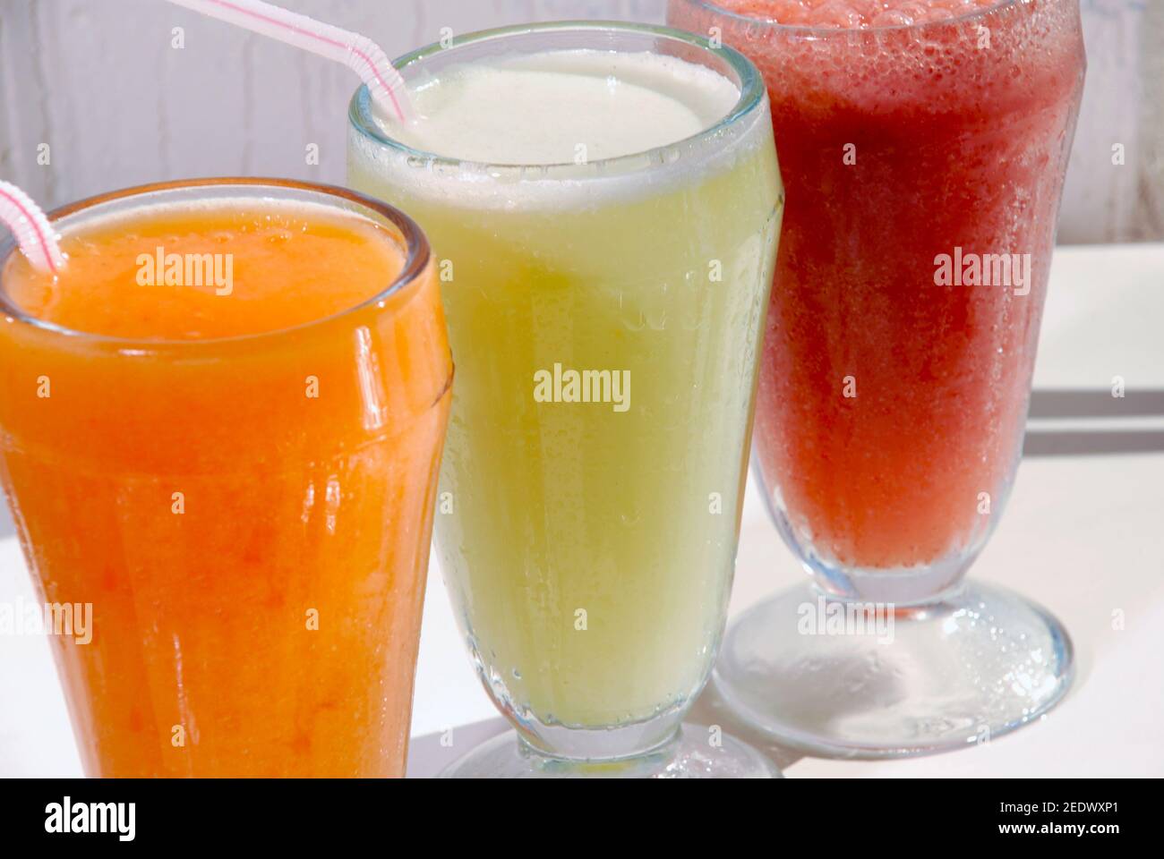 Delicious fruit juices Stock Photo - Alamy