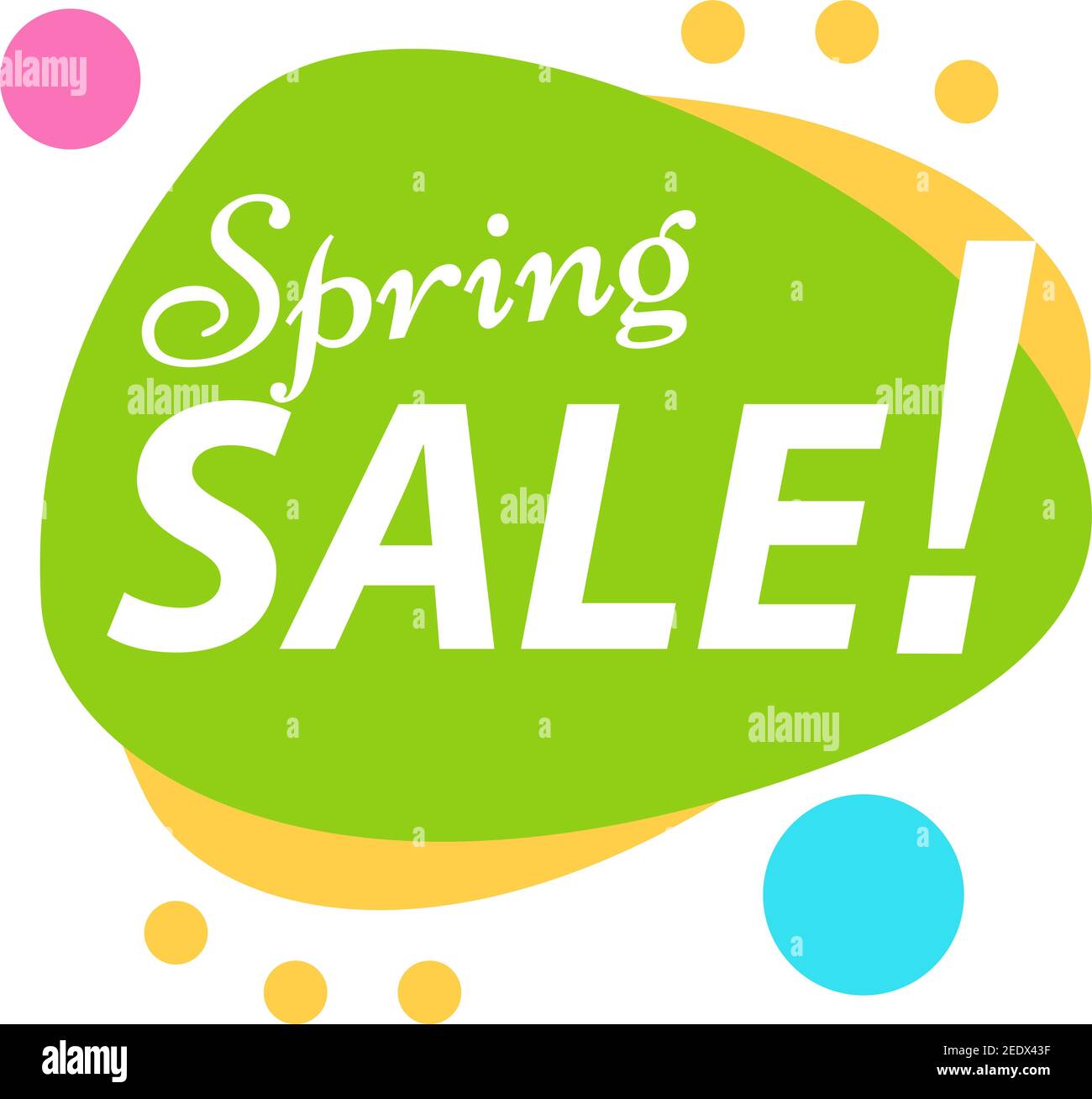 Vector illustration linear style. Bright promotion banner with colored ...