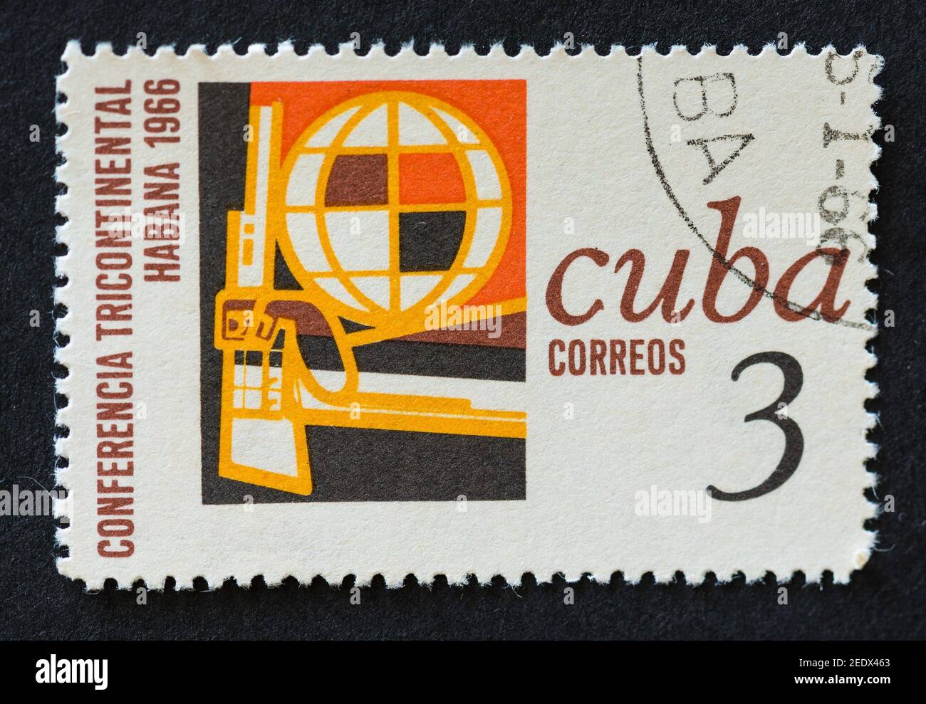 Old vintage Cuban postal stamps Stock Photo - Alamy